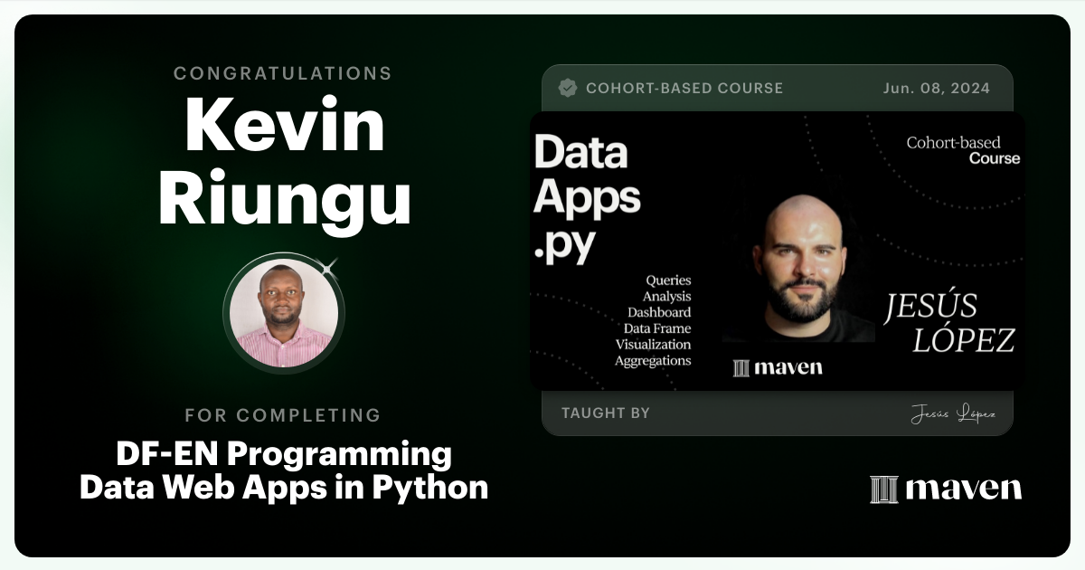 Certificate of Completion for DF-EN Programming Data Web Apps in Python